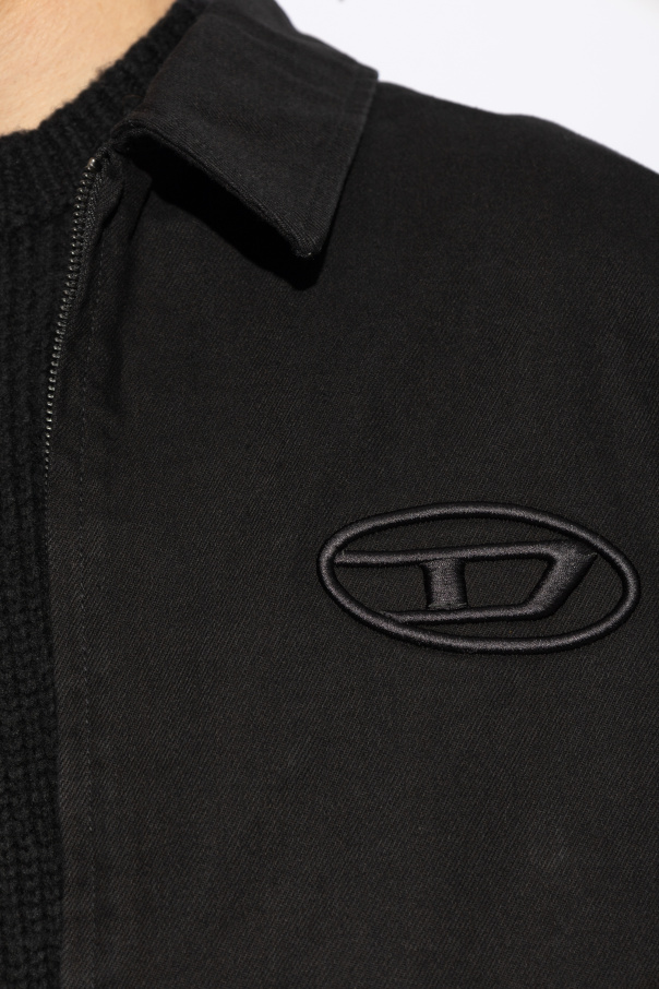 Black Jacket with 'J-TAYLOR-BLEACH' logo Diesel - Vitkac GB